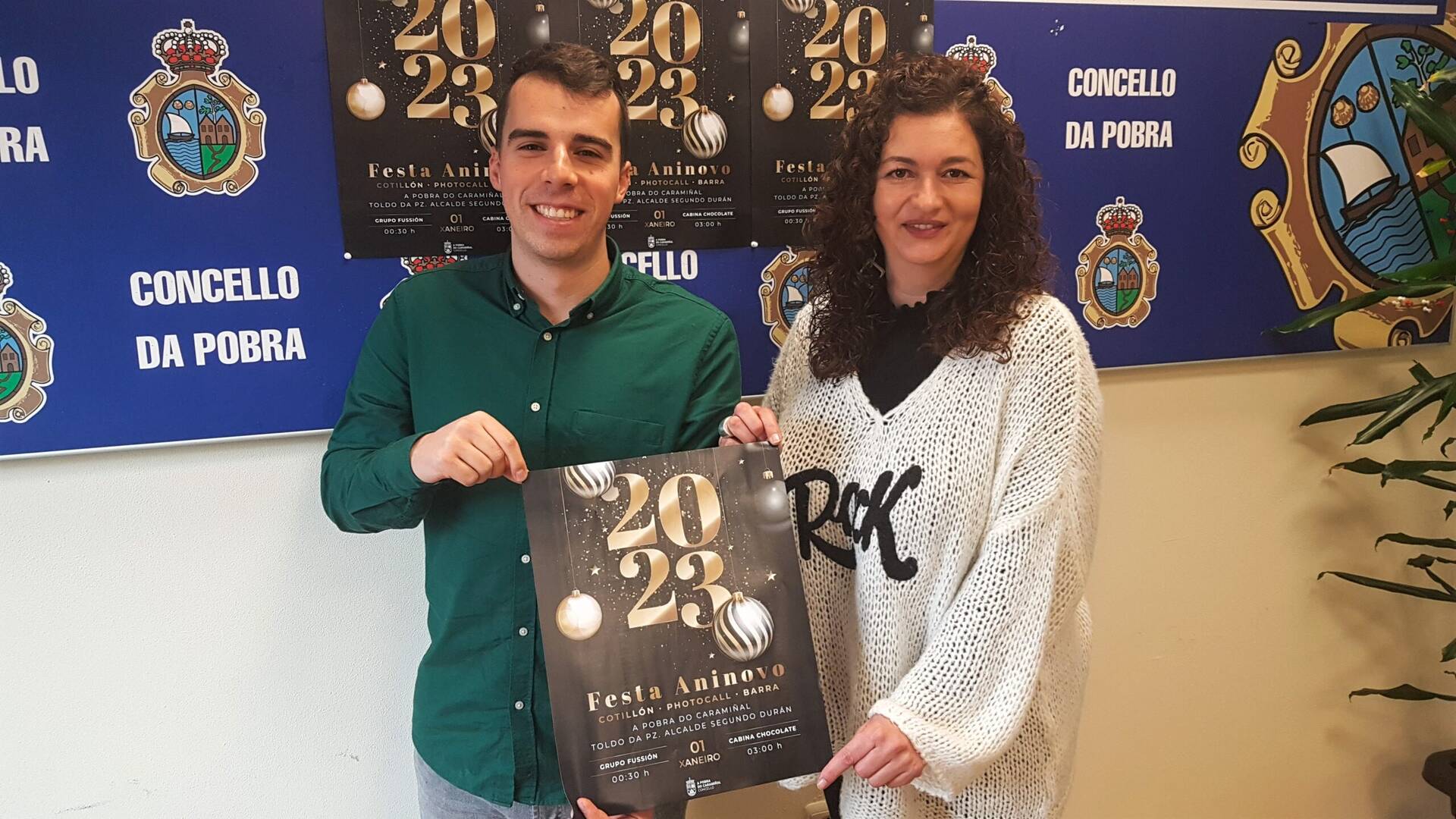 A Pobra daralle a benvida a 2023 cunha festa do Aninovo | CONCELLO